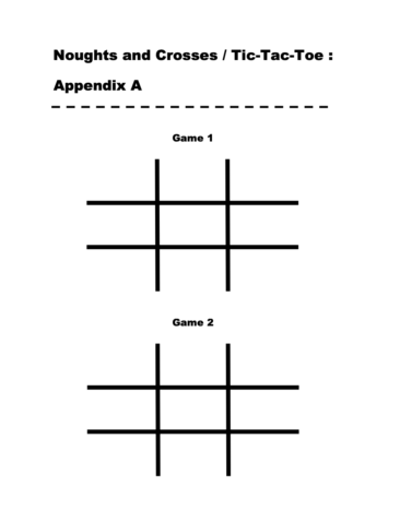 Noughts and Crosses / Tic-Tac-Toe – ESL classroom games