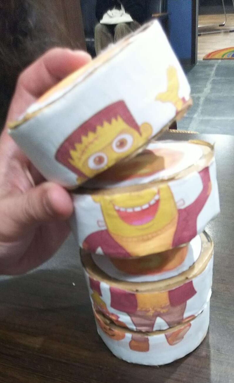 Halloween Can Stacking game – ESL classroom games